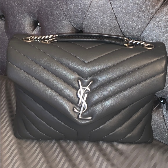 Yves Saint Laurent | Bags | Ysl Loulou Medium Grey Bag | Poshmark